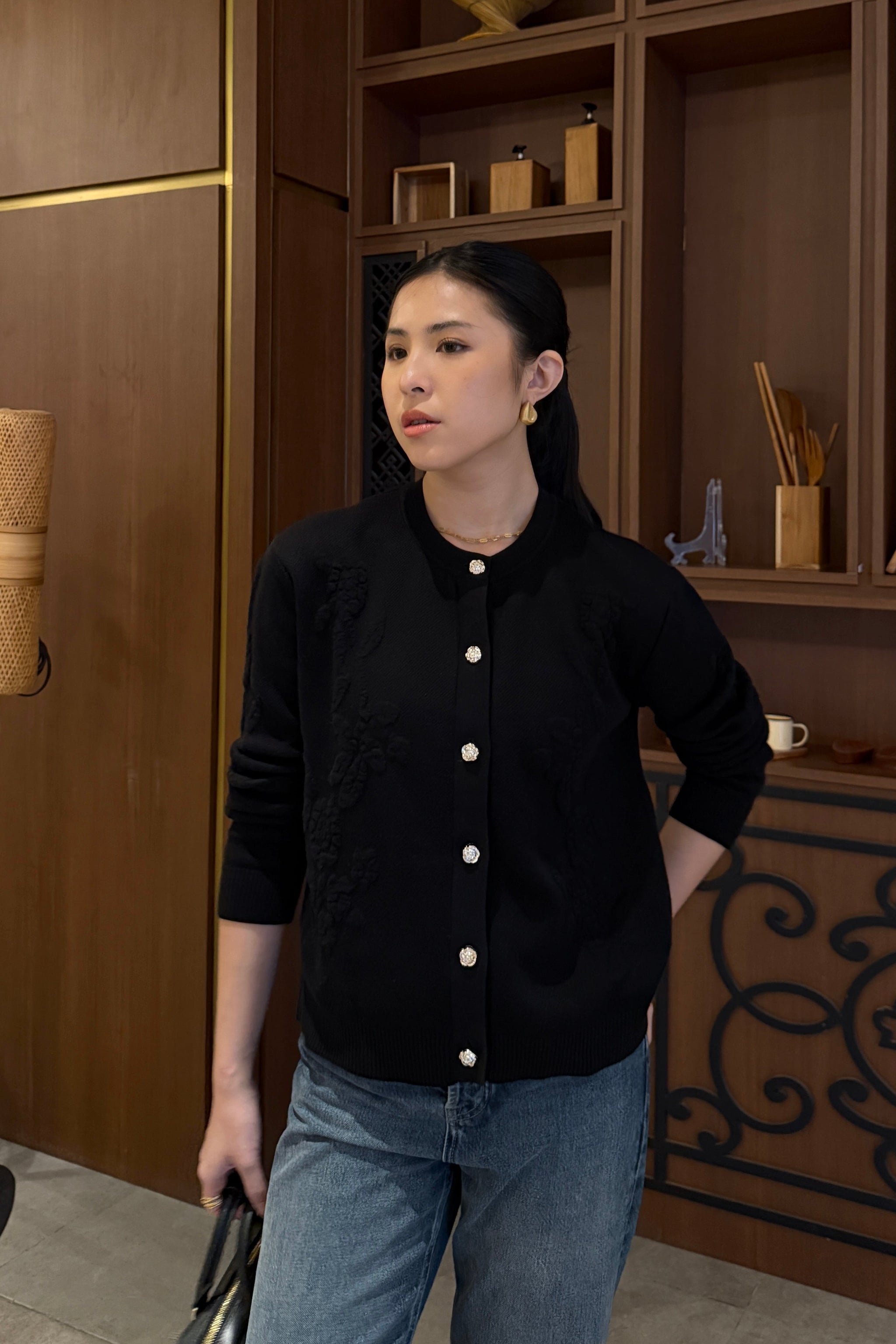 Dara Cardy - Cardigan Wanita Stylish Timeless Bahan Cotton Knit